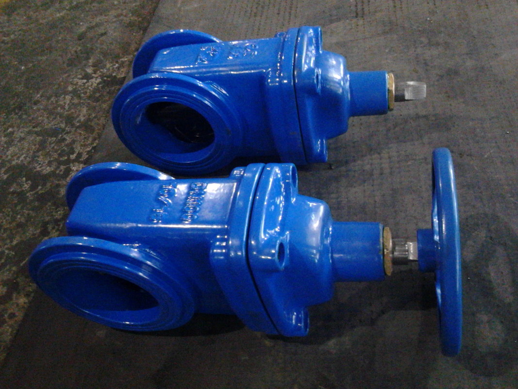 Wafer Type Light Weight Water Gate Valves DN100 DIN F4 For Firework