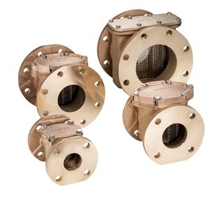 Straight Basket Type Brass Water Meter Strainer With Cast Iron Top Plate