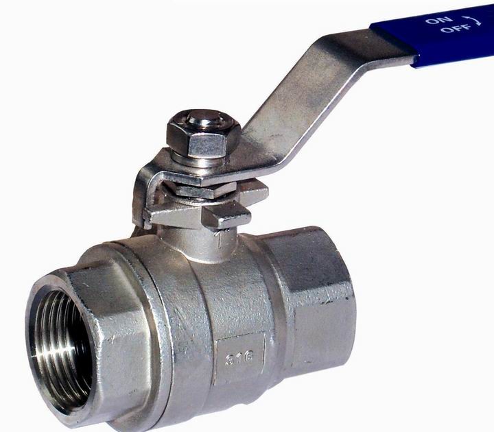 Screw Female Thread End SS304 Floating Ball Valve Heavy Duty Bear 1 ...