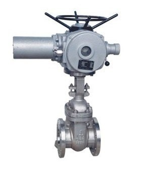 Flanged Cast Steel Oil Gas Gate Valve Full Bore With Electric Actuator ...