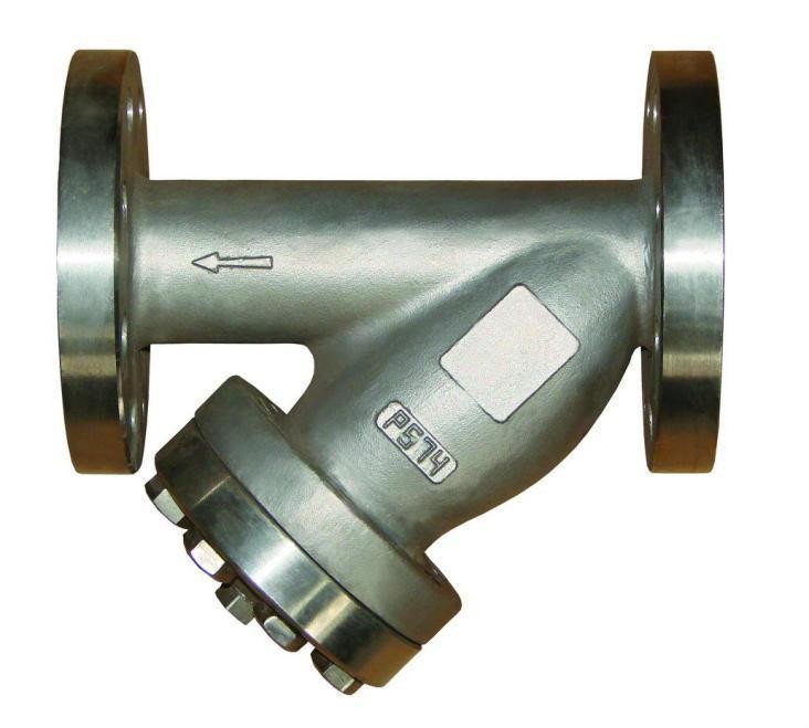 Water Meter Steam Strainer With Plug and Drain Valve PN16 / Y Type Filter