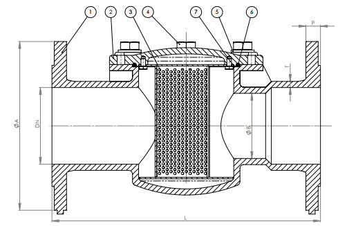 OEM Water Meter Strainer DN50 ~ DN200 , Filter Size 20 / 40 / 60 / 80 Mesh