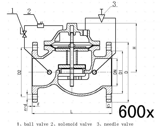 Electronic Control Oil Pressure Reducing Valve / Water Power Operated ...